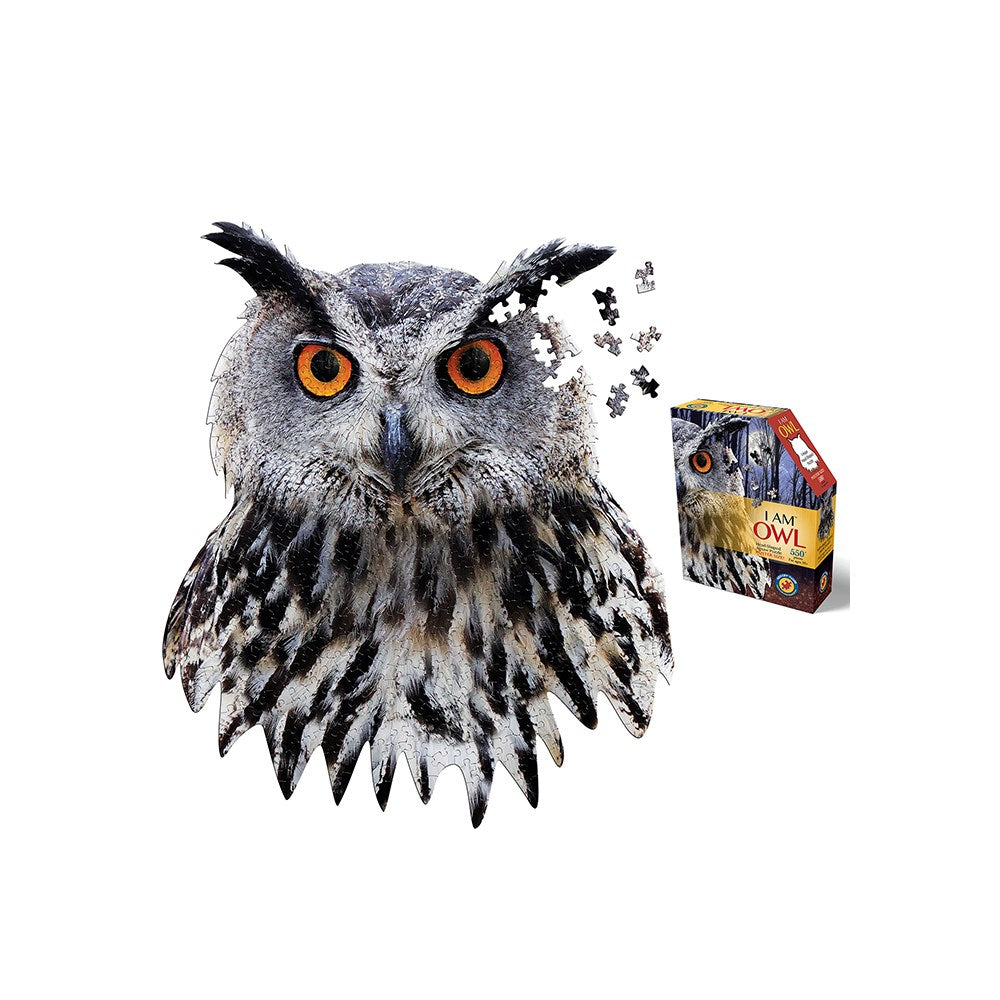 Madd Capp I Am Owl, Owl Shaped 550 Piece Jigsaw Puzzle – Grasmere ...