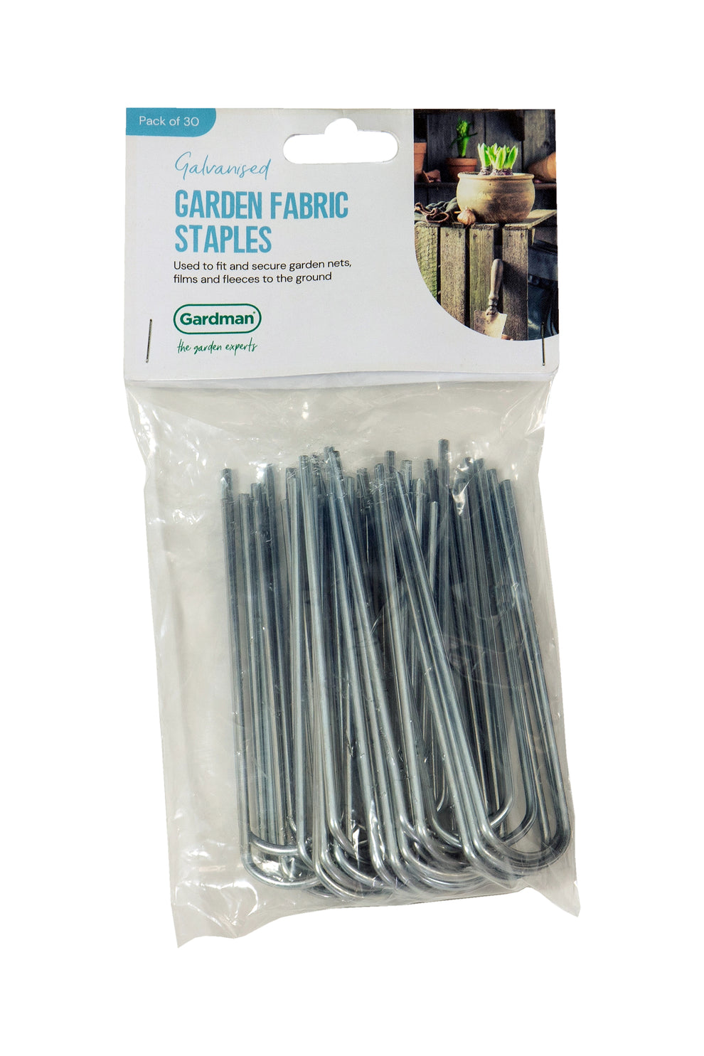 Gardman Garden Fabric Staples Pack of 30 – Grasmere Garden Centre